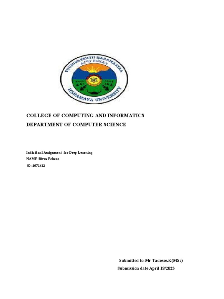 Deep Learning Assignment | PDF | Cluster Analysis | Artificial Intelligence