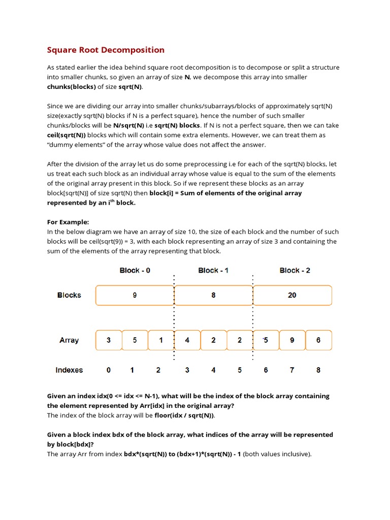 GP-CP-SQRT Decomposition | PDF | Square Root | Function (Mathematics)