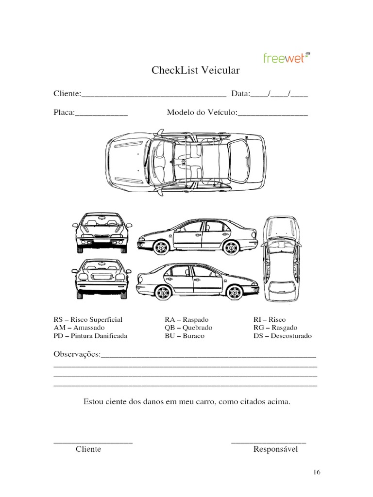 CheckList Veicular | PDF