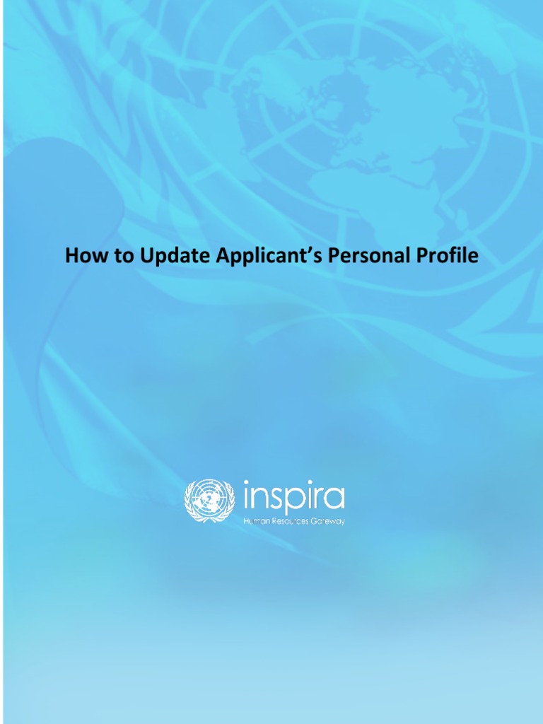 Update Applicant Profile Guide | PDF