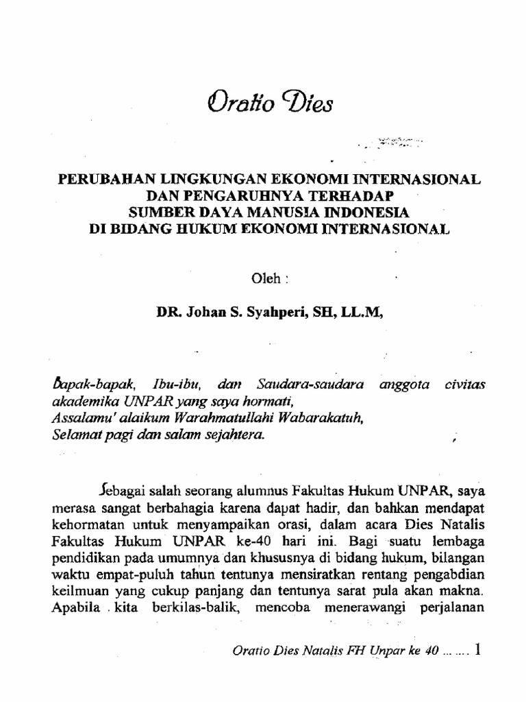 Orasic14 - Johan Syahperi - Perubahan - Lingkungan-P | PDF