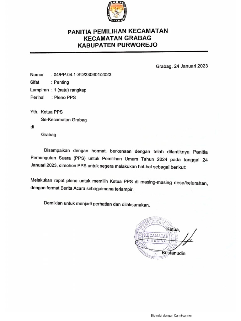 Ba Rapat Pleno PPS 2024 | PDF