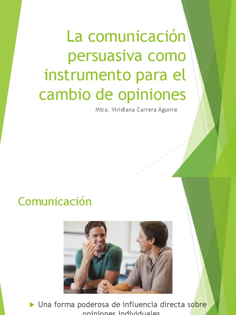 6. La Comunicación Persuasiva RE | PDF | Comunicación | Liderazgo