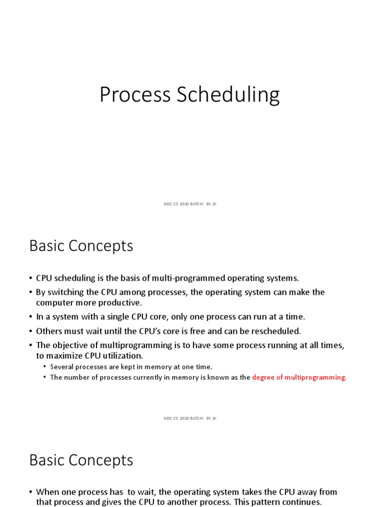 Scheduling | Download Free PDF | Scheduling (Computing) | Process (Computing)