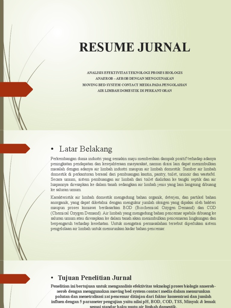 Resume Jurnal | PDF