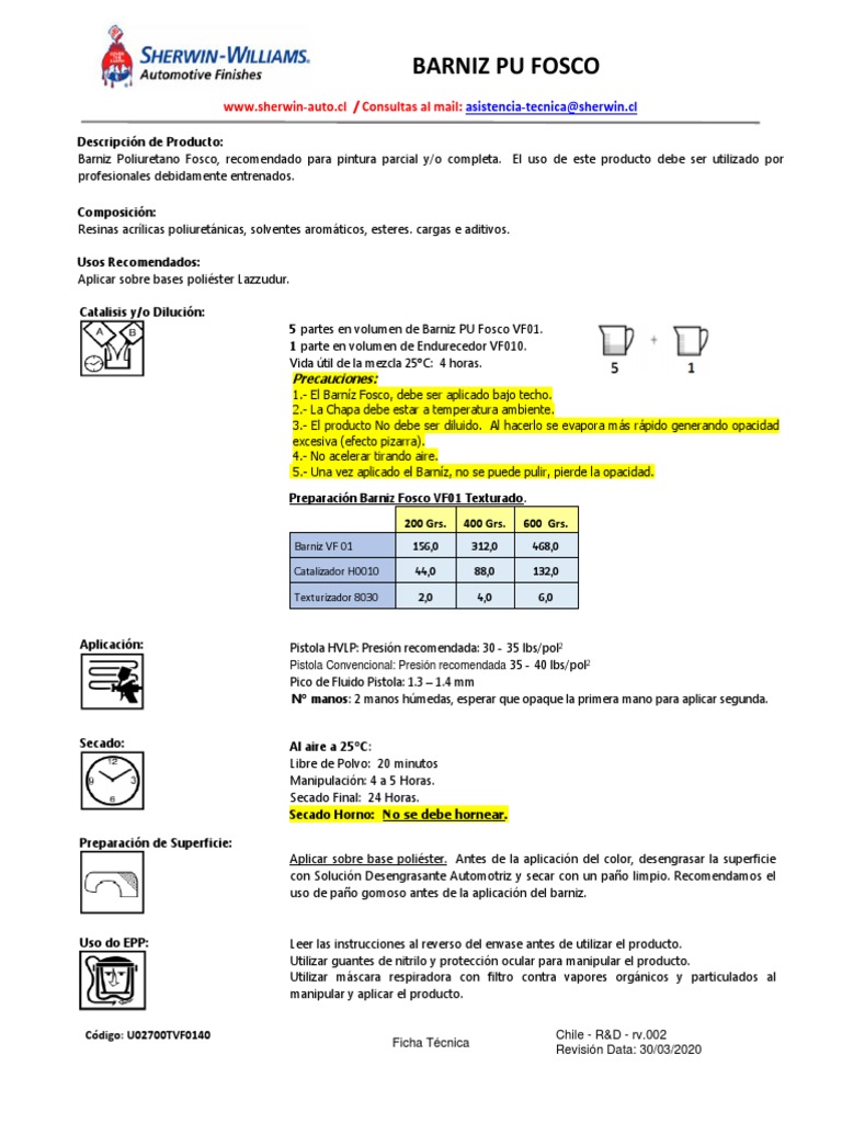 Ver Ficha Tecnica | PDF | Sector secundario de la economía | Procesos industriales