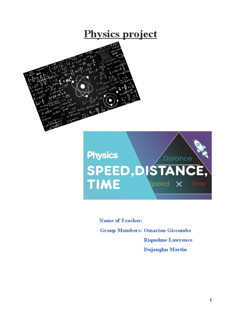 Physics Project | PDF | Speed | Acceleration