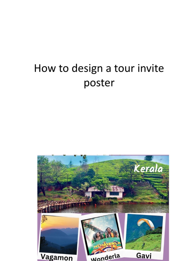 How To Design A Tour Invite Poster | PDF