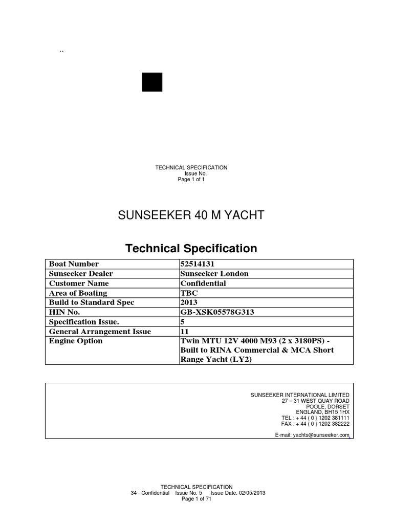 Yachting Spec | Download Free PDF | Specification (Technical Standard ...