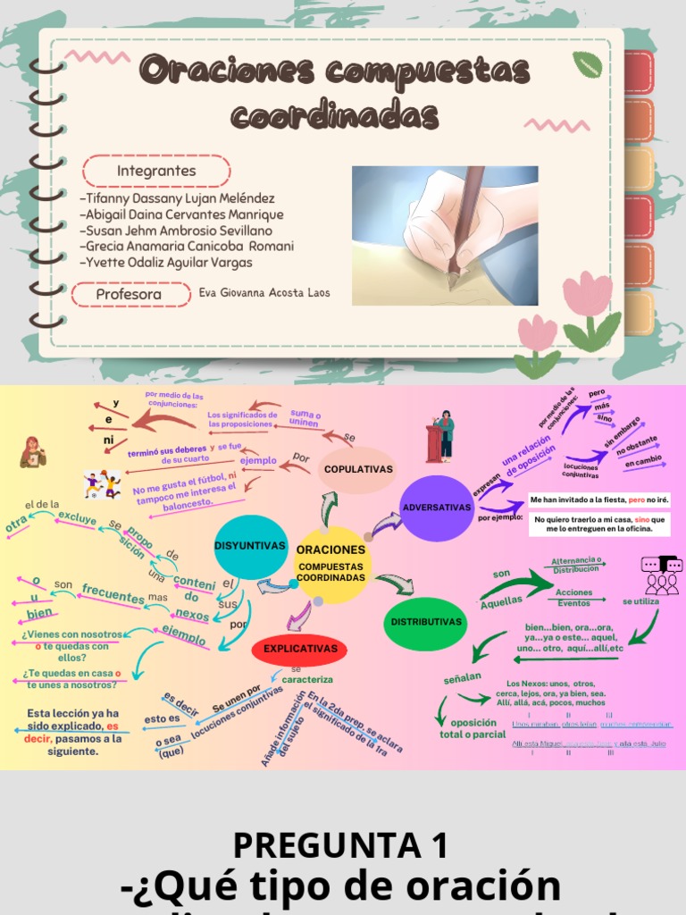 Oraciones Coordinadas | PDF | Semántica | Relaciones sintácticas