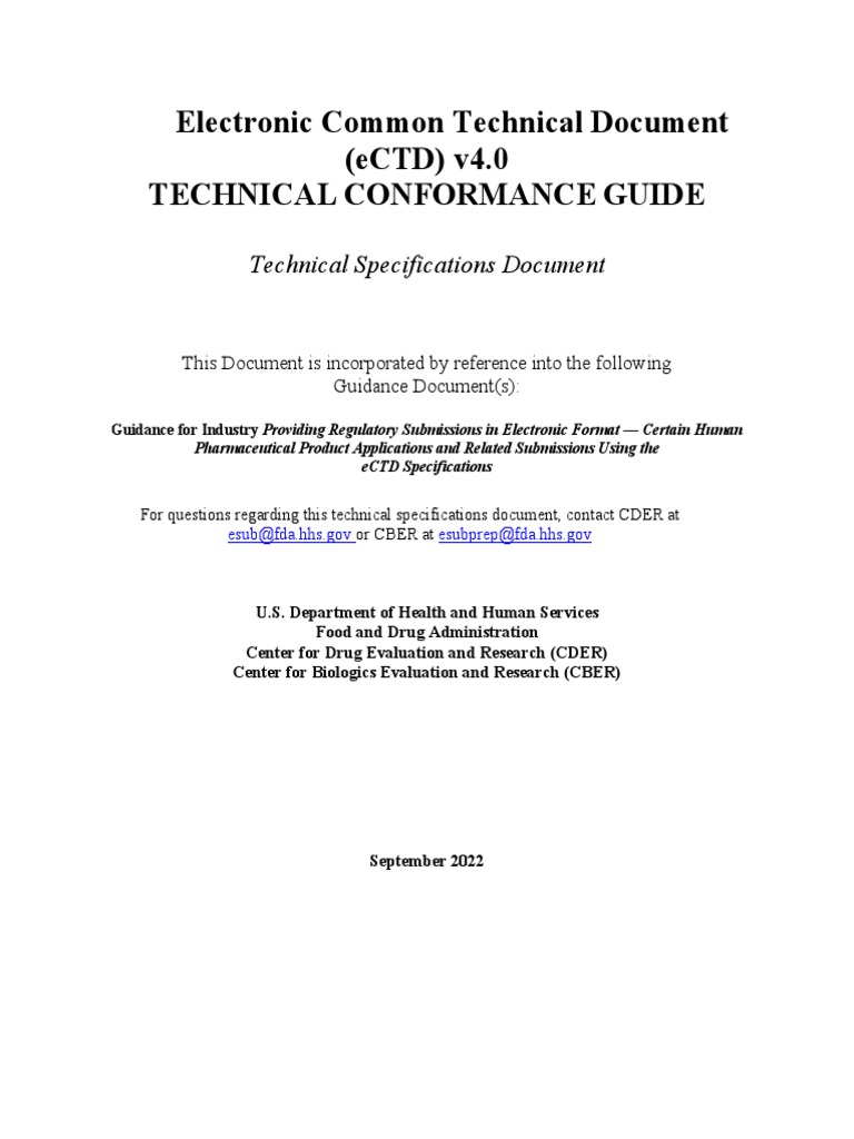 eCTD Tech Guide v1.2 | PDF | Food And Drug Administration ...