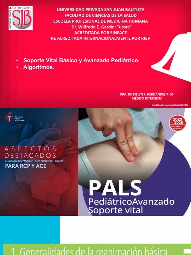 RCP BASICO Y AVANZADO PEDIÁTRICO | PDF | Reanimación cardiopulmonar ...