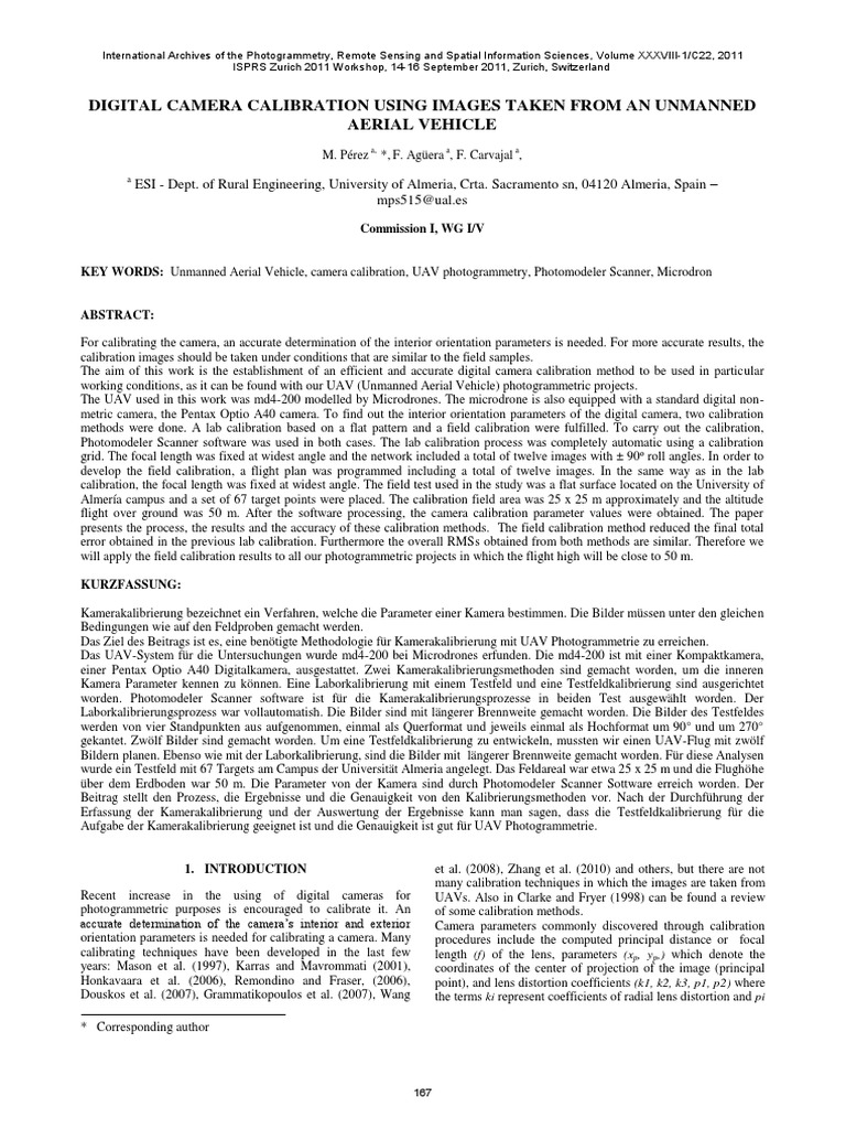 Digital Camera Calibration Using Images Taken From Descargar Gratis Pdf Pixel Camera