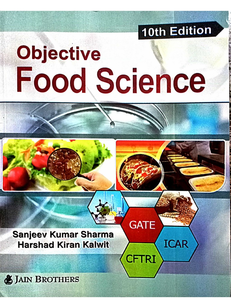 Objective of Food Science by Sanjeev Sharma 10th Edition | PDF