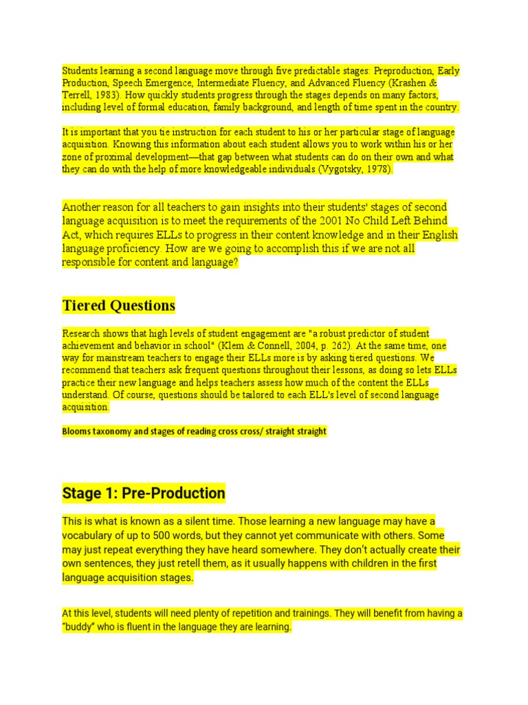 READING | PDF | Language Acquisition | Second Language Acquisition