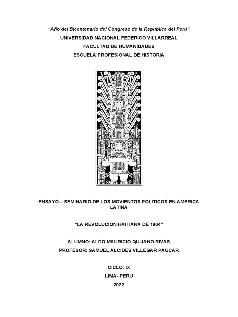 La Revolución Haitiana de 1804 | PDF | Haití | Esclavitud