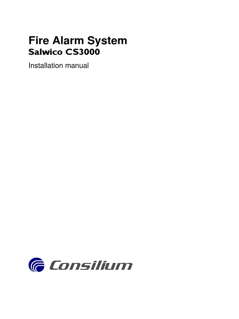 Fire Alarm System CS3000 Installation E6 08 2 E | PDF | Power Supply ...