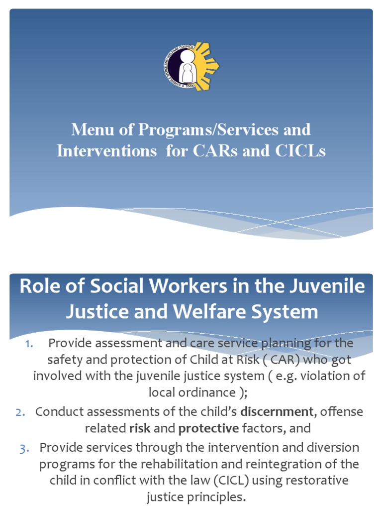 Juvenile Justice Programs for At-Risk Youth | PDF | Restorative Justice ...