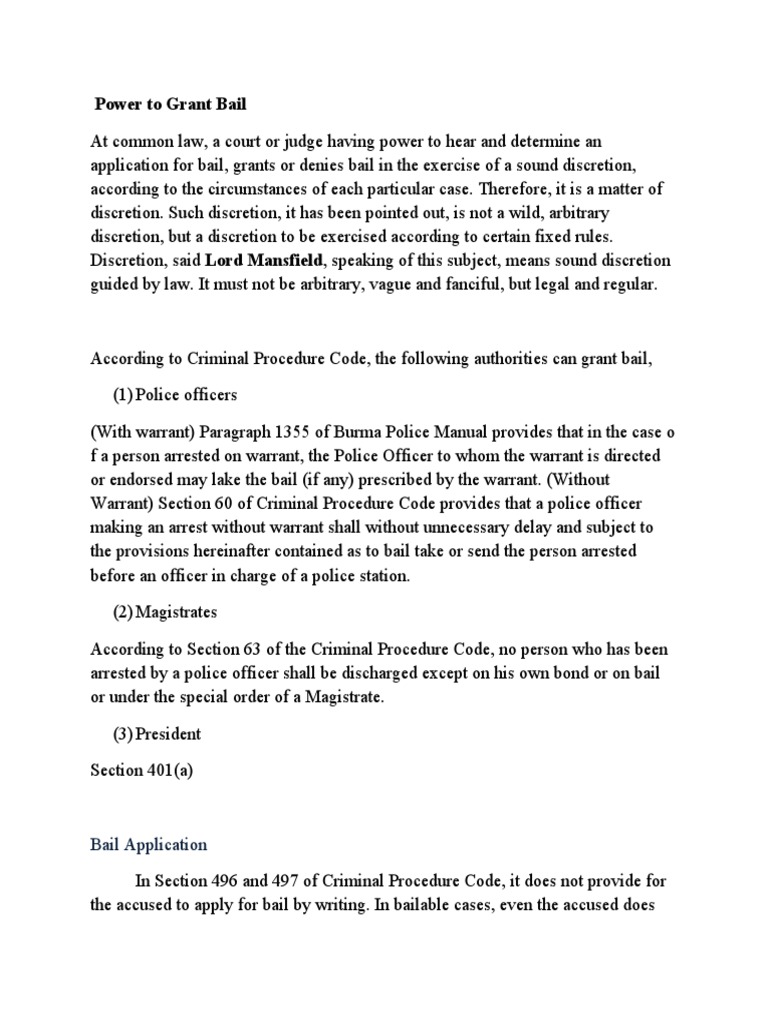 Term Paper Lay Out | PDF | Bail | Remand (Detention)