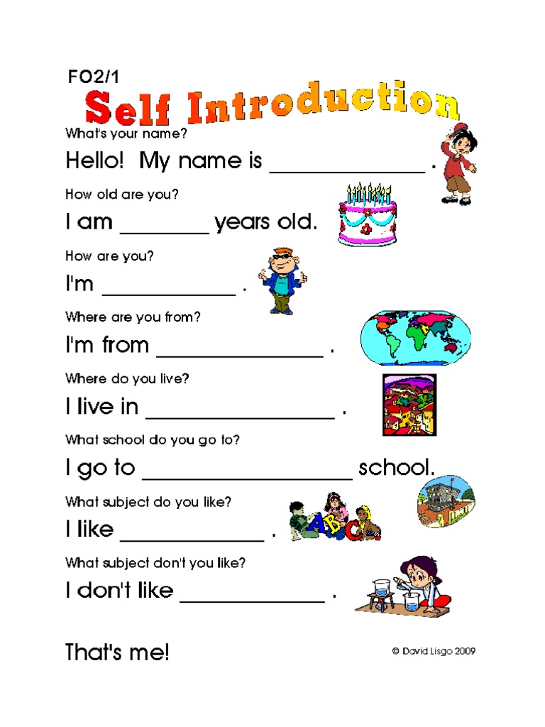 Self Introduction | PDF