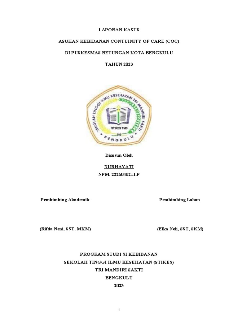 Asuhan Kebidanan COC di Puskesmas Betungan | PDF
