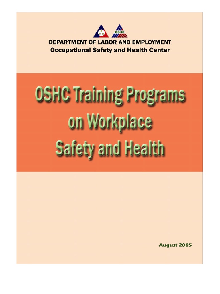 OSHC Training Brochure | PDF | Occupational Safety And Health | Occupational Hygiene