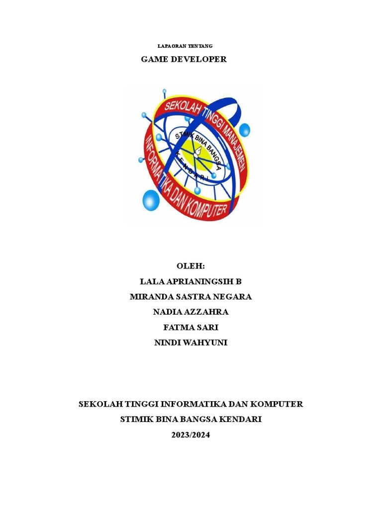 Profesi dan Tugas Game Developer | PDF