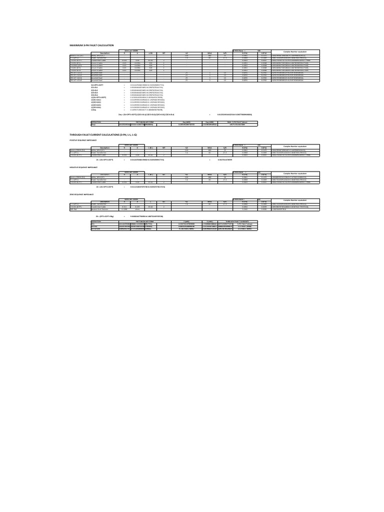 HO-3 Sample Short Circuit Calc in Excel | PDF | Information And ...
