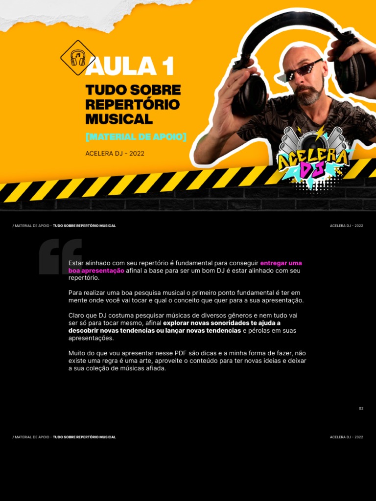 Material Aluno Aula 1 | PDF | DJ | Bibliotecas