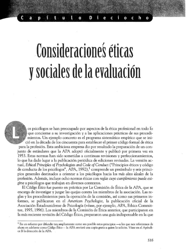 Anastasi y Urbina_1998_Cap 18_Etica | PDF Anastasi y Urbina_1998_Cap 18_Etica | PDF