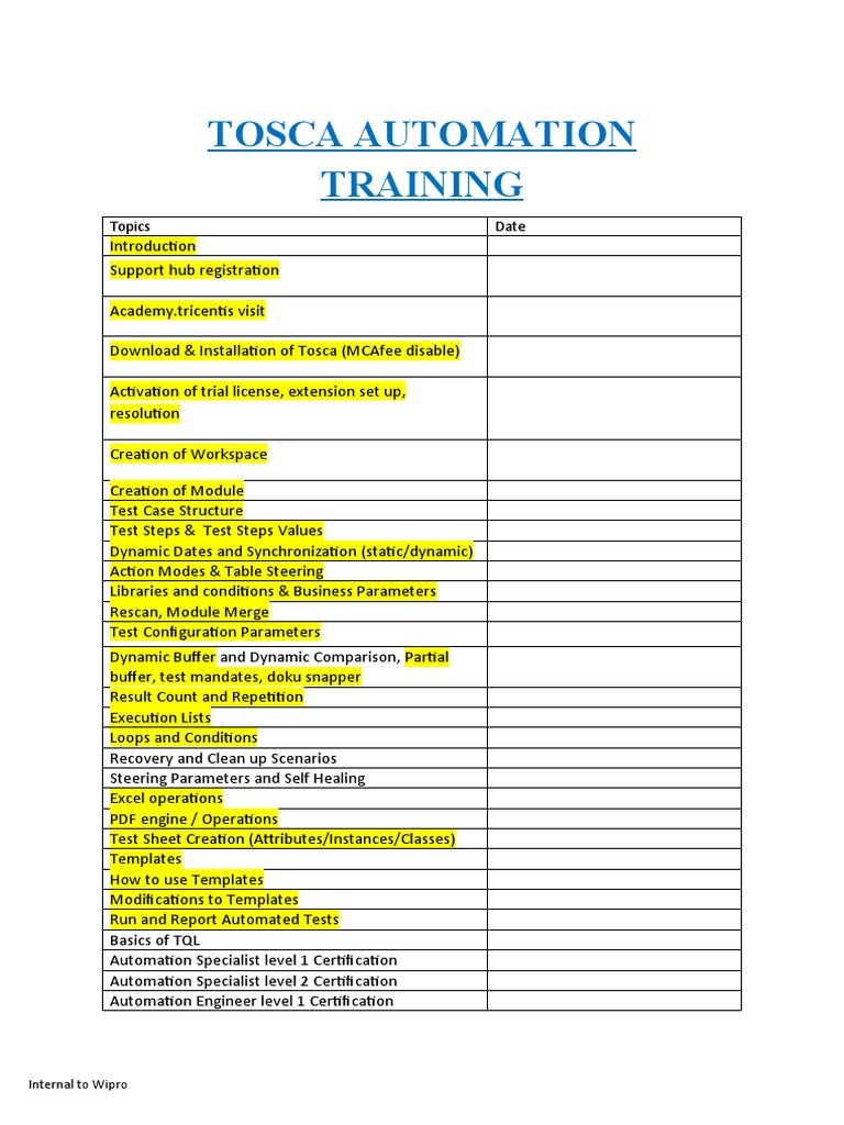 Tosca Automation Training Autorecovered Pdf Systems Engineering Software Development