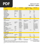 Nytro Libra Technical Data Sheet | PDF | Materials | Chemistry