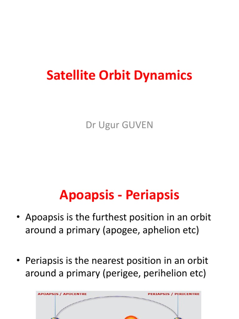 Satellite Orbit Dynamics | PDF | Apsis | Orbit