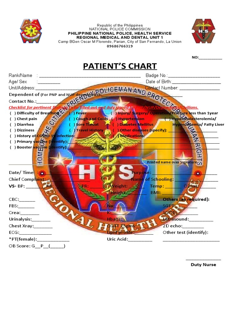 Patients Chart | PDF | Clinical Medicine | Health Care