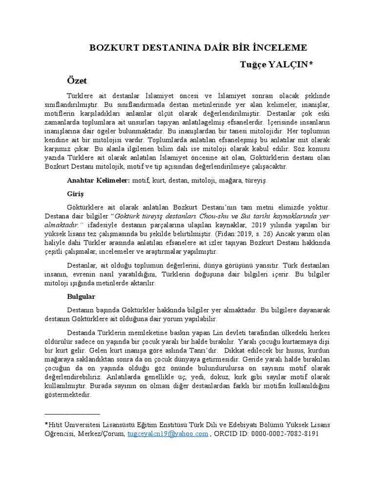 Bozkurt Destanı | PDF