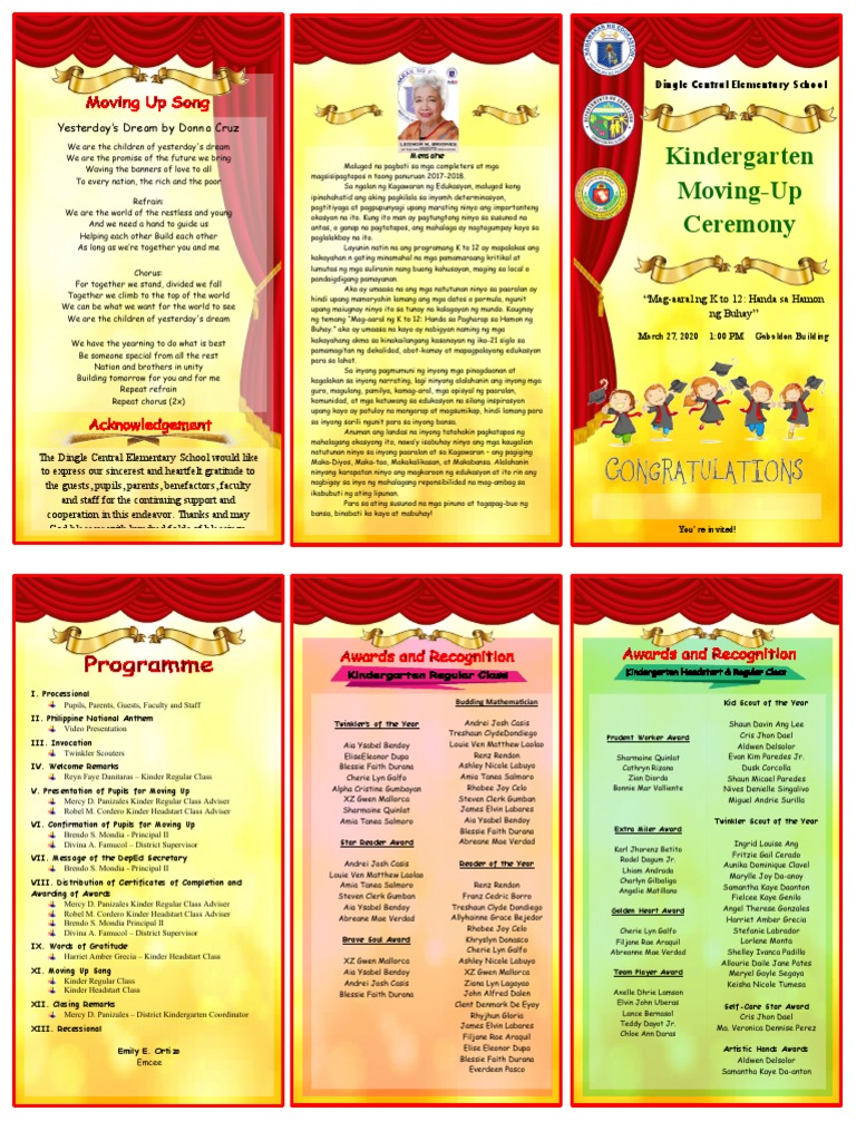 Kinder Program | PDF