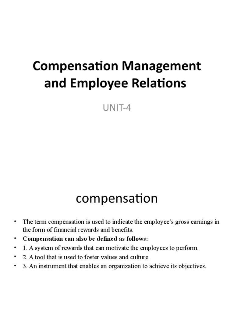 Unit 4 Hrm Updated Pdf Cost Of Living Employment