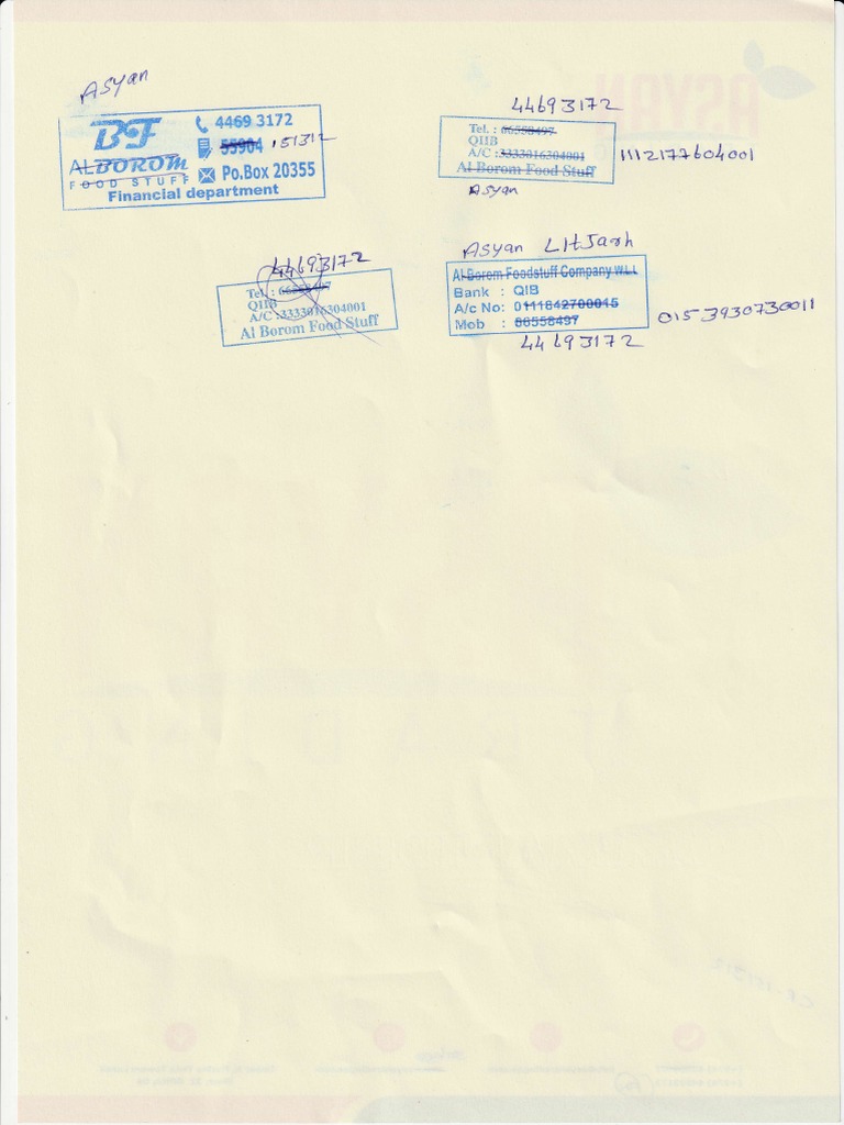 Financial Document for Bank Clients | PDF