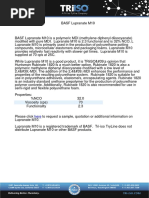 Basf Tds - Lupranate m20s | PDF | Materials | Chemistry
