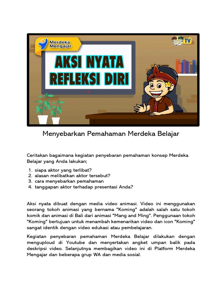 Penyebaran Konsep Merdeka Belajar | PDF