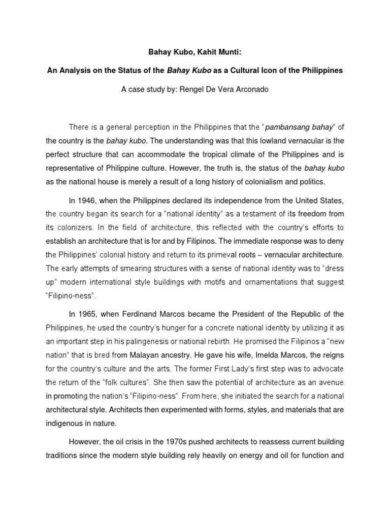 Arconado PHILARTS1 Case Study | PDF | Philippines | Manila