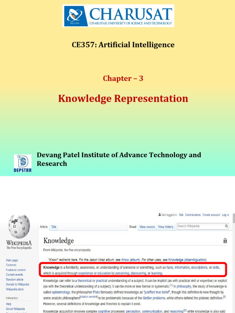 Knowledge Representation For Artificial Intelligence | PDF | Inference | Intelligence (AI ...