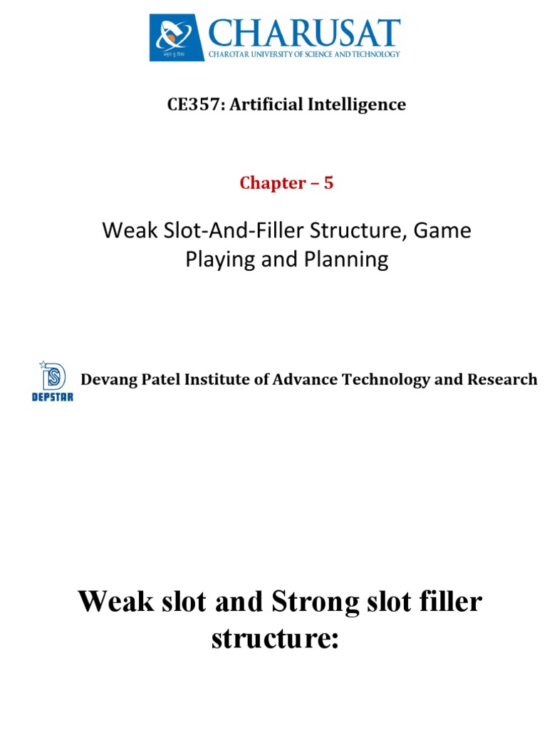 Weak Slot-And-Filler Structure, Game Playing and Planning | PDF | Knowledge Representation And ...