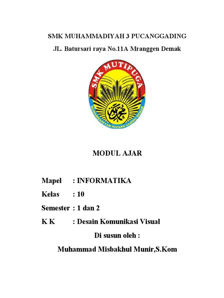 Modul Ajar Informatika SMK 10 | PDF