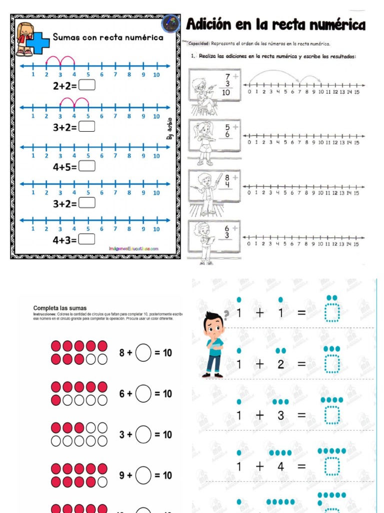 Suma en La Recta Numerica | PDF