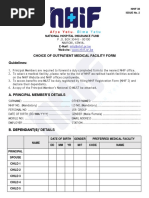 Nhif Form (2) - 1 | PDF