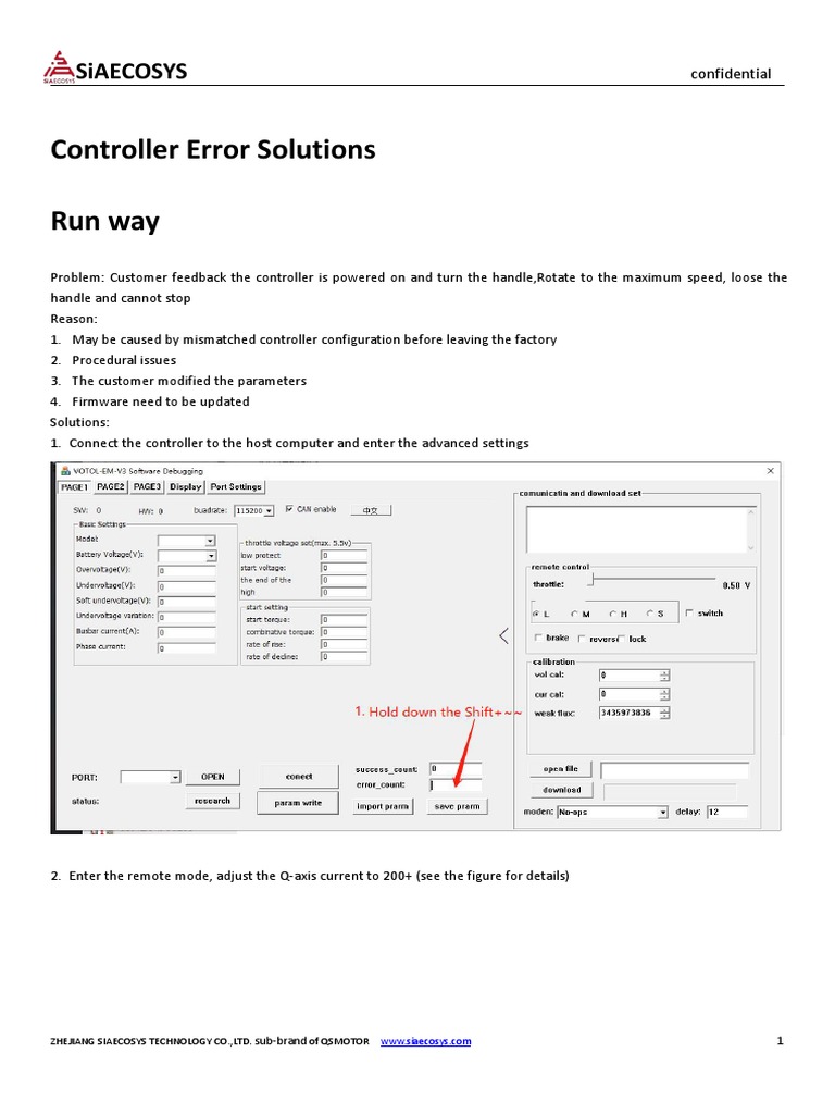Votol EM50 Controller Error Solutions | PDF | Computing | Computer ...
