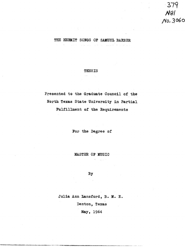 Samuel Barber | PDF | Musical Compositions | Music Theory