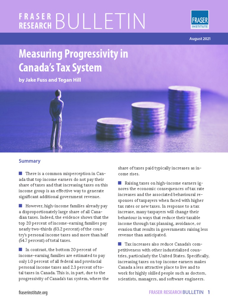 Measuring Progressivity in Canadas Tax System | PDF | Taxes ...