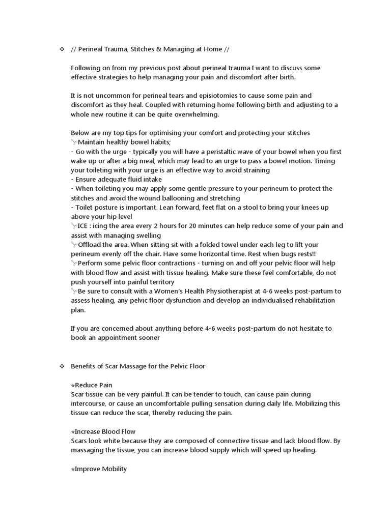 Perineal Trauma | PDF | Medical Specialties | Clinical Medicine